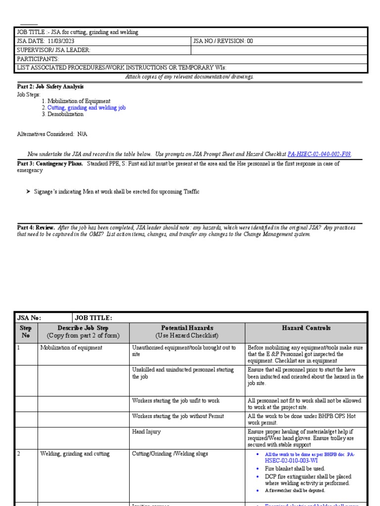 Jsa Welding and Cutting | PDF