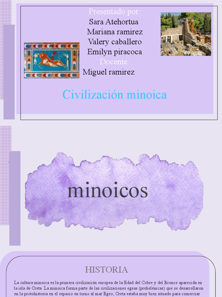 Presentación Minoicos | PDF | Historia