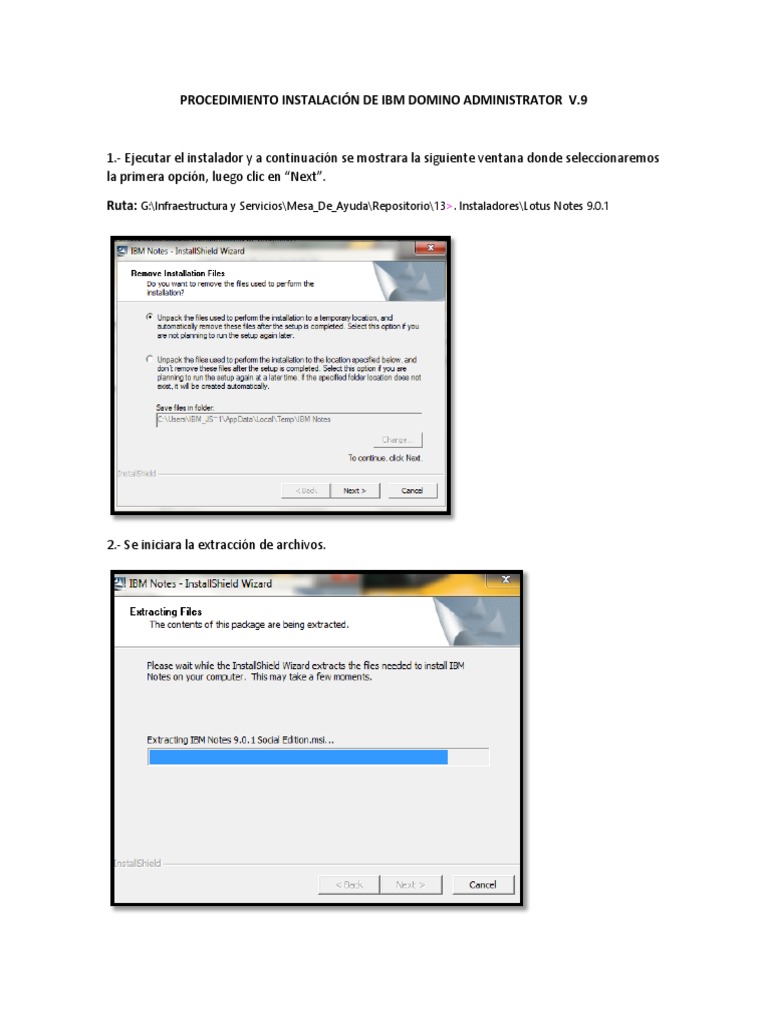 Manual de Instalacion IBM Domino Administrator | PDF