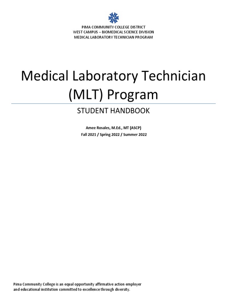 MLT Student Handbook | PDF | Business | Technology & Engineering