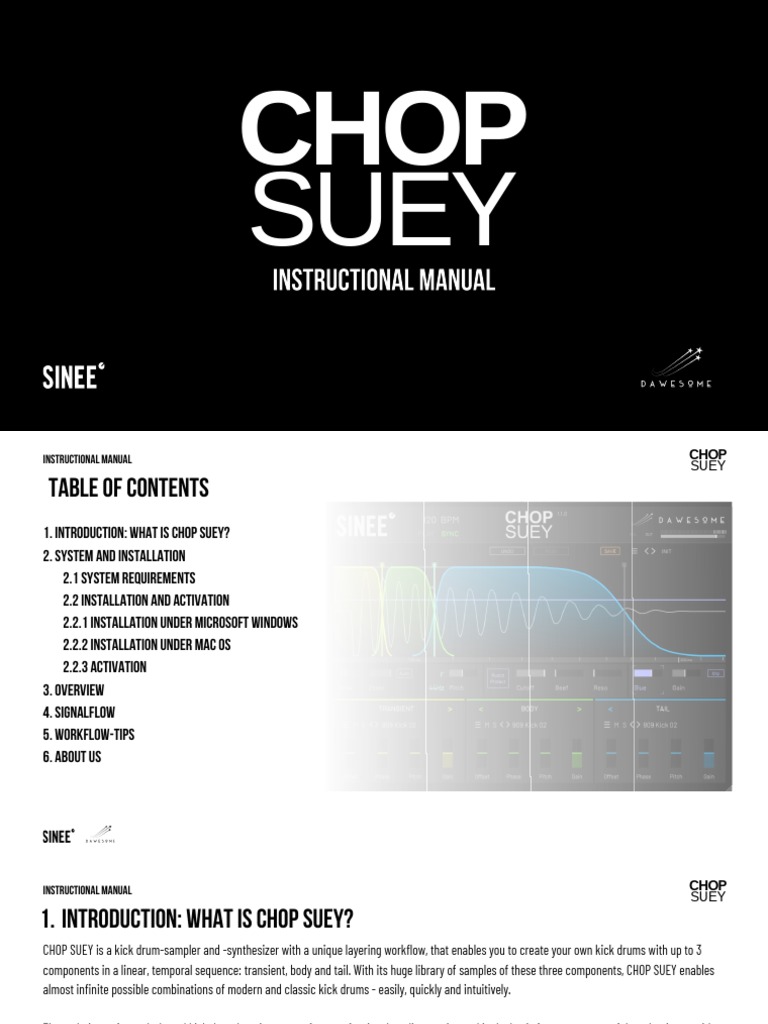 Chop Suey User Manual en | PDF