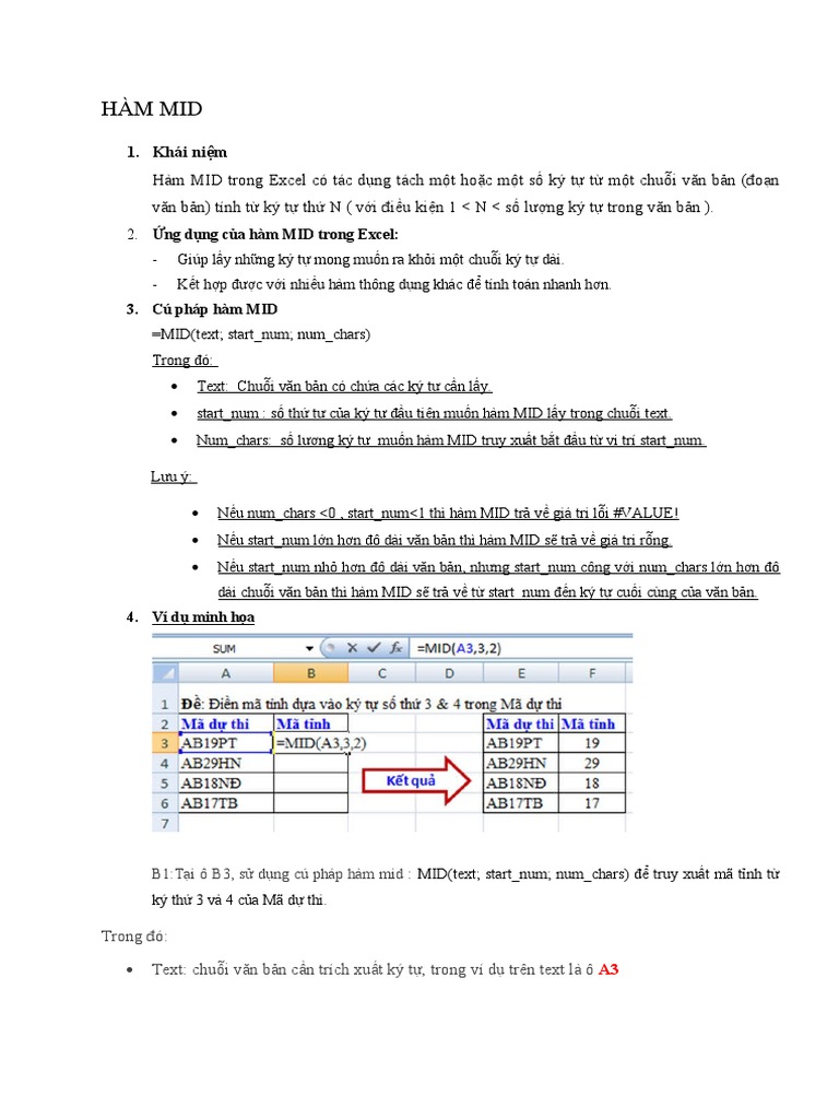 Hàm Mid | PDF
