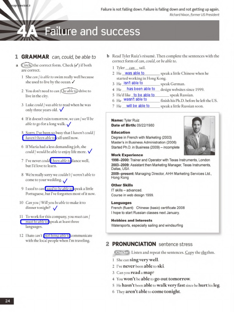 Workbook 4A 4B | PDF