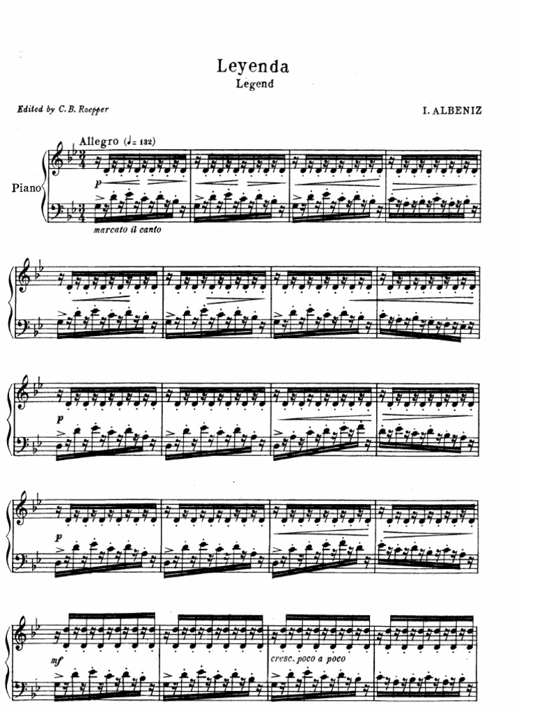 Suite Española No. 1, Op. 47 - Asturias (Leyenda) | PDF