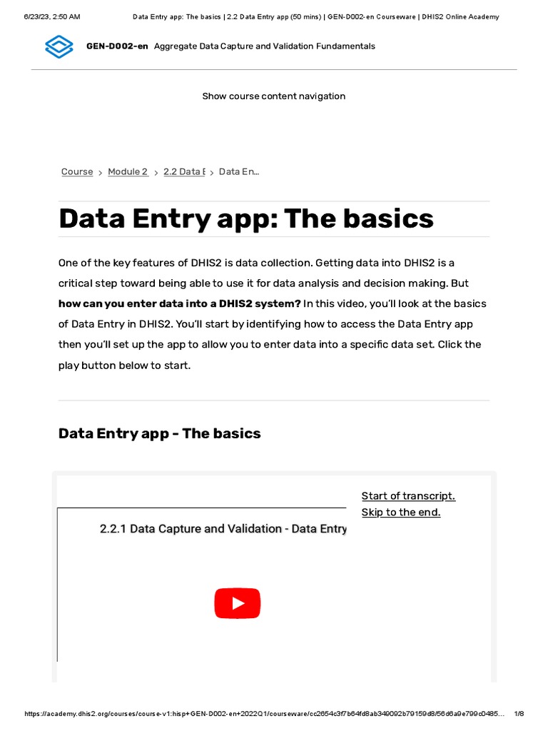 Data Entry App - The Basics - 2.2 Data Entry App (50 Mins) - GEN-D002 ...