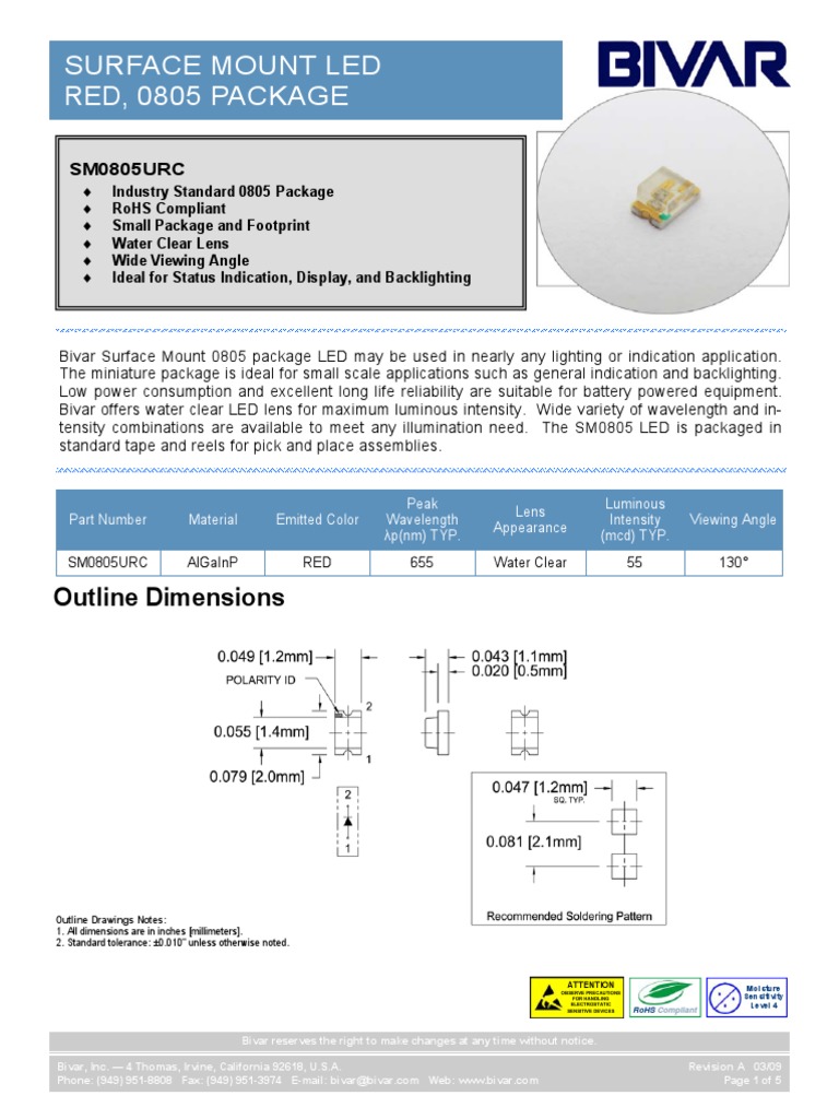 Led 0805 | PDF