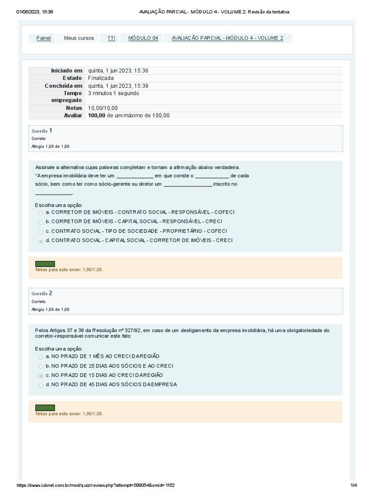 Avaliação Parcial - Módulo 4 - Volume 2 | PDF | Impostos | Economias