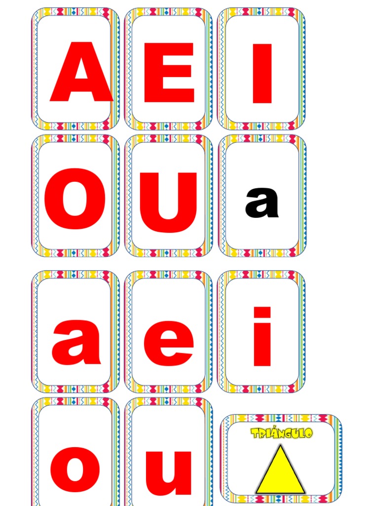 Vocales, Figuras Geometricas y Profesiones | PDF