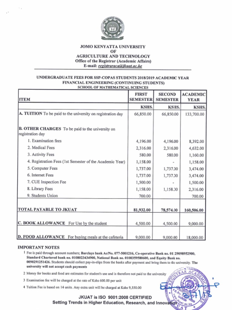 Fees-Structure-Bfe-Continuing | PDF