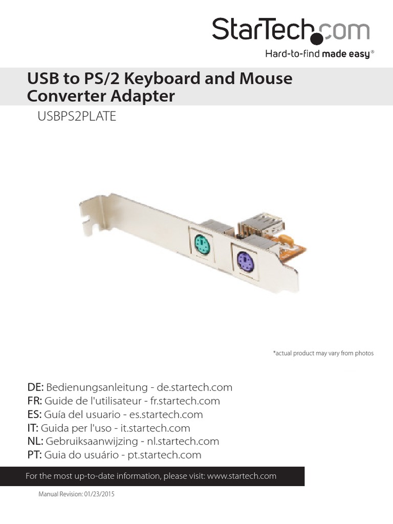Manual | PDF | Usb | Computer Engineering