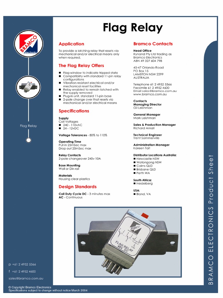 Bramco Flag Relay1 | PDF
