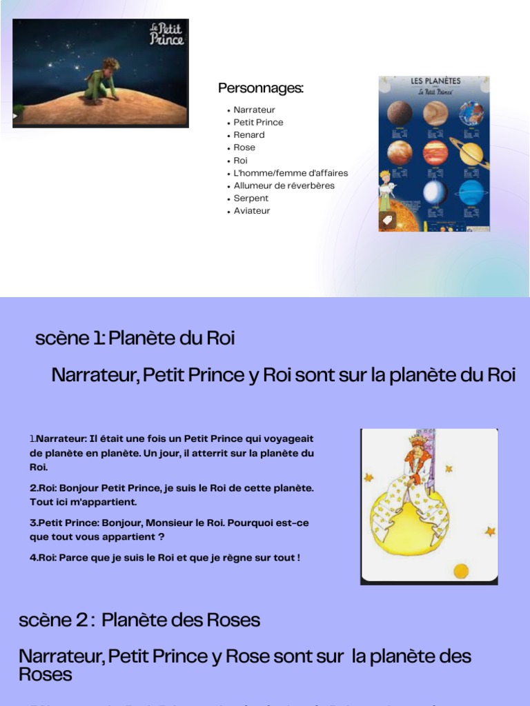 Le Petit Prince - Presentation | PDF