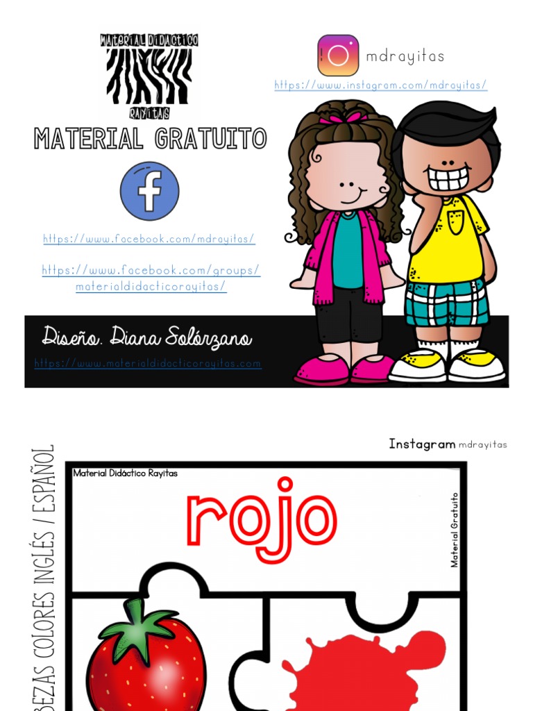 Rompecabezas de Colores para Preescolar | PDF | Ligero | Arco iris