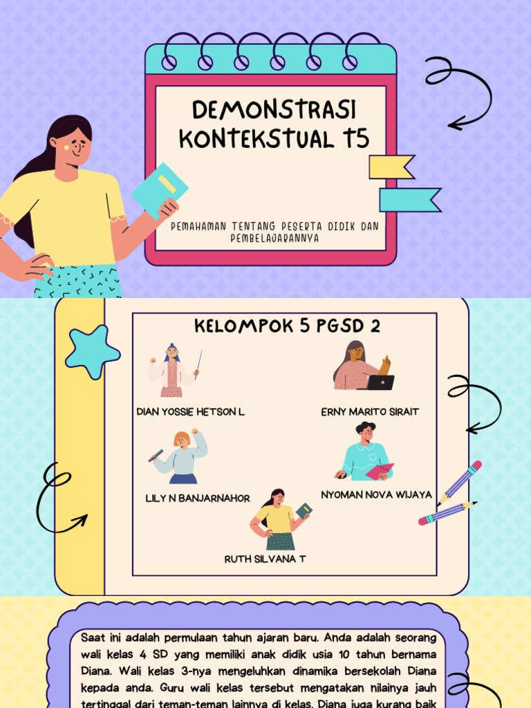 Demonstrasi Kontekstual T5 PPDP | PDF | Seni & Disiplin Bahasa