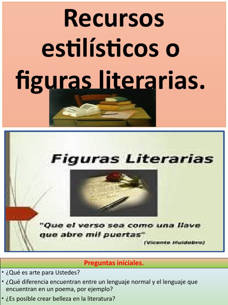 Recursos Estilísticos o Figuras Literarias. | PDF | Metáfora | Poesía