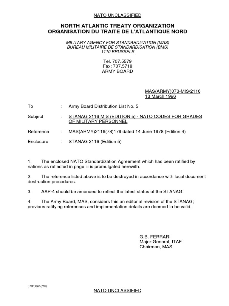 Nato Codes of Ranks | Download Free PDF | Lieutenant | Brigadier General