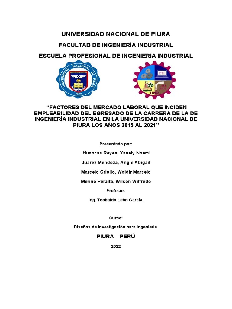 Informe Final de Dipi | PDF | Estadísticas | Ingeniería Industrial