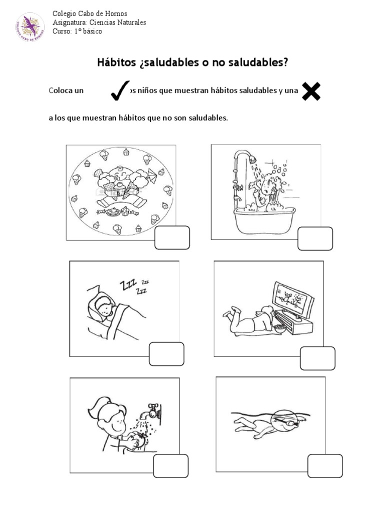 Hábitos Saludables y No Saludables | PDF