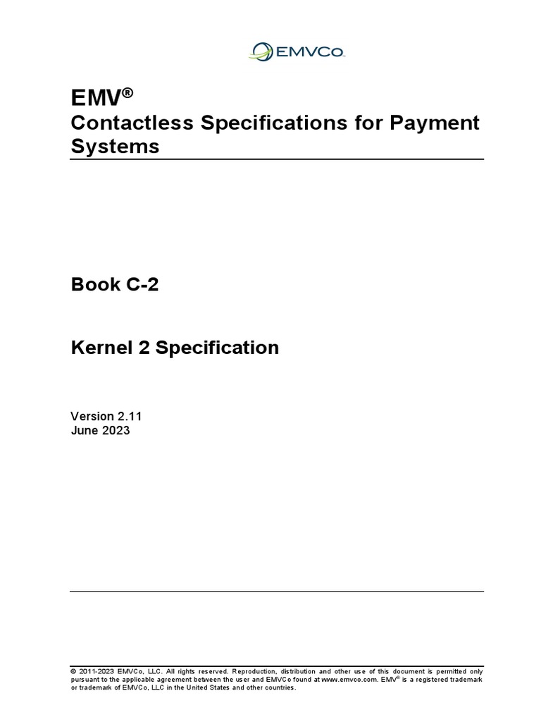C 2 Kernel 2 V2.11 Final June 2023 | PDF | Emv | Computing