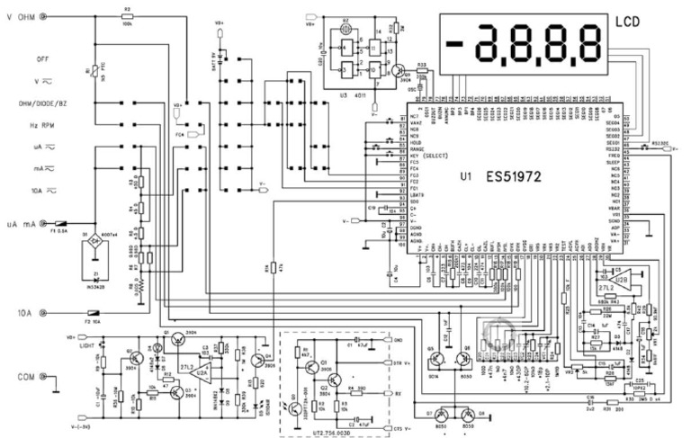 Multimeter Ut60d SCH | PDF