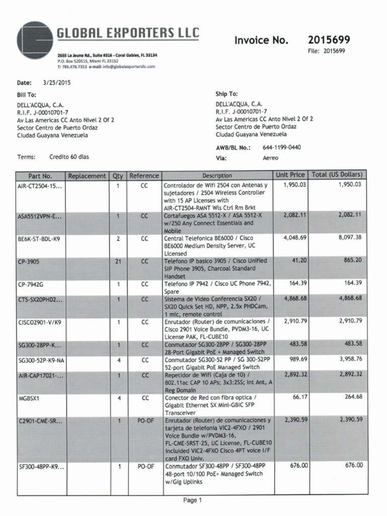 Invoice 2015699 | PDF