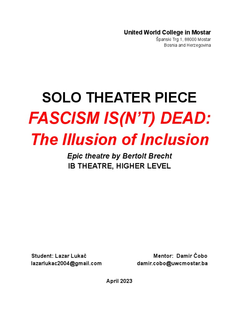 Brecht's Epic Theatre: Didacticism Explored | PDF