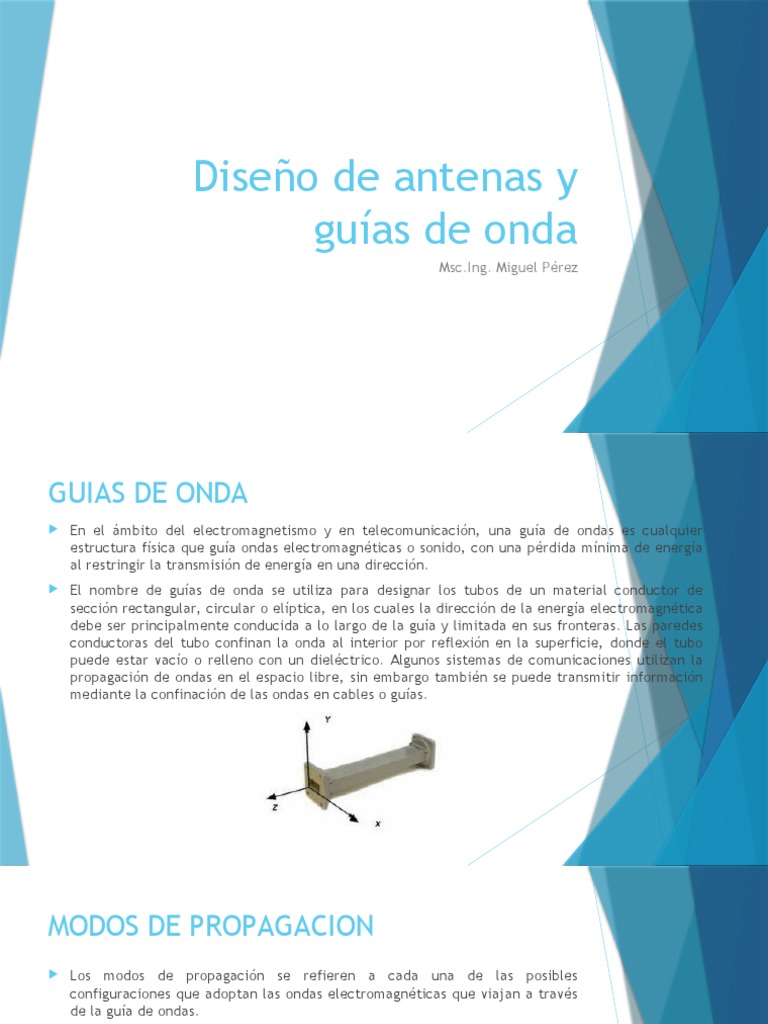 Diseño de Antenas y Guías de Onda | PDF