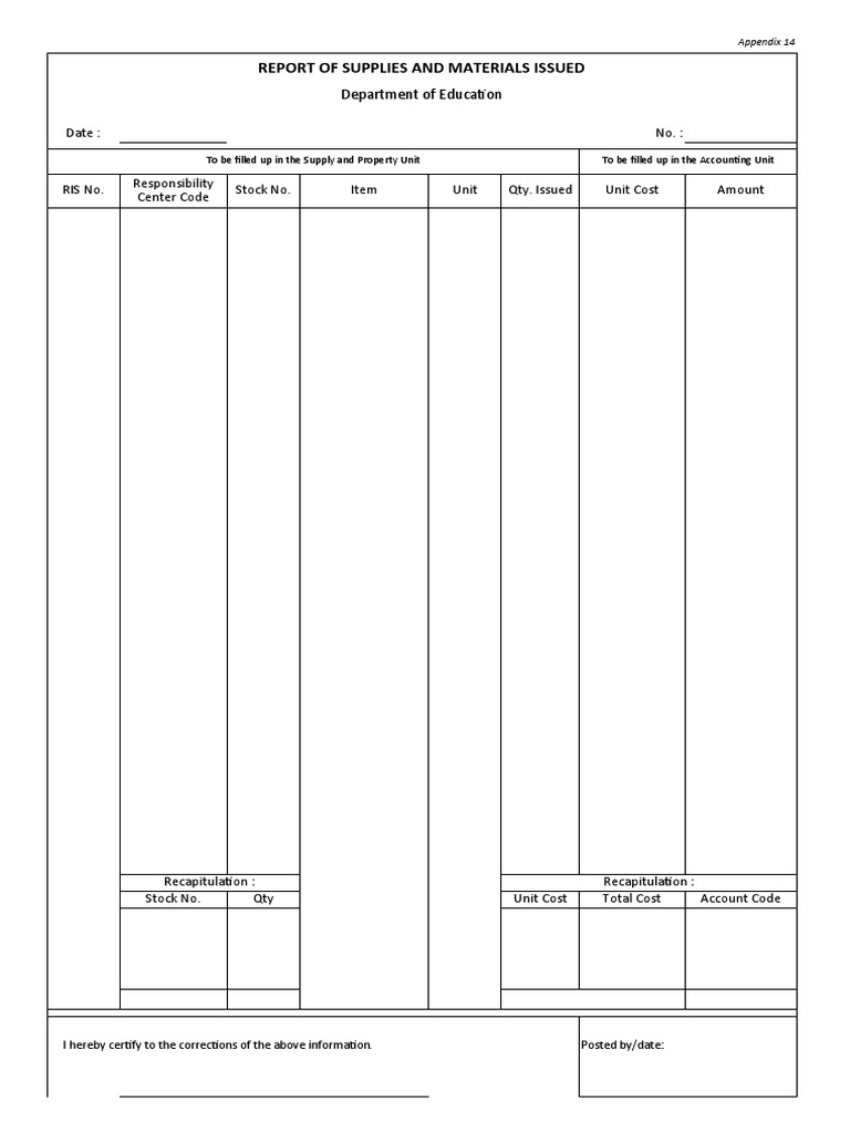 Supply Forms | PDF | Inventory | Financial Services
