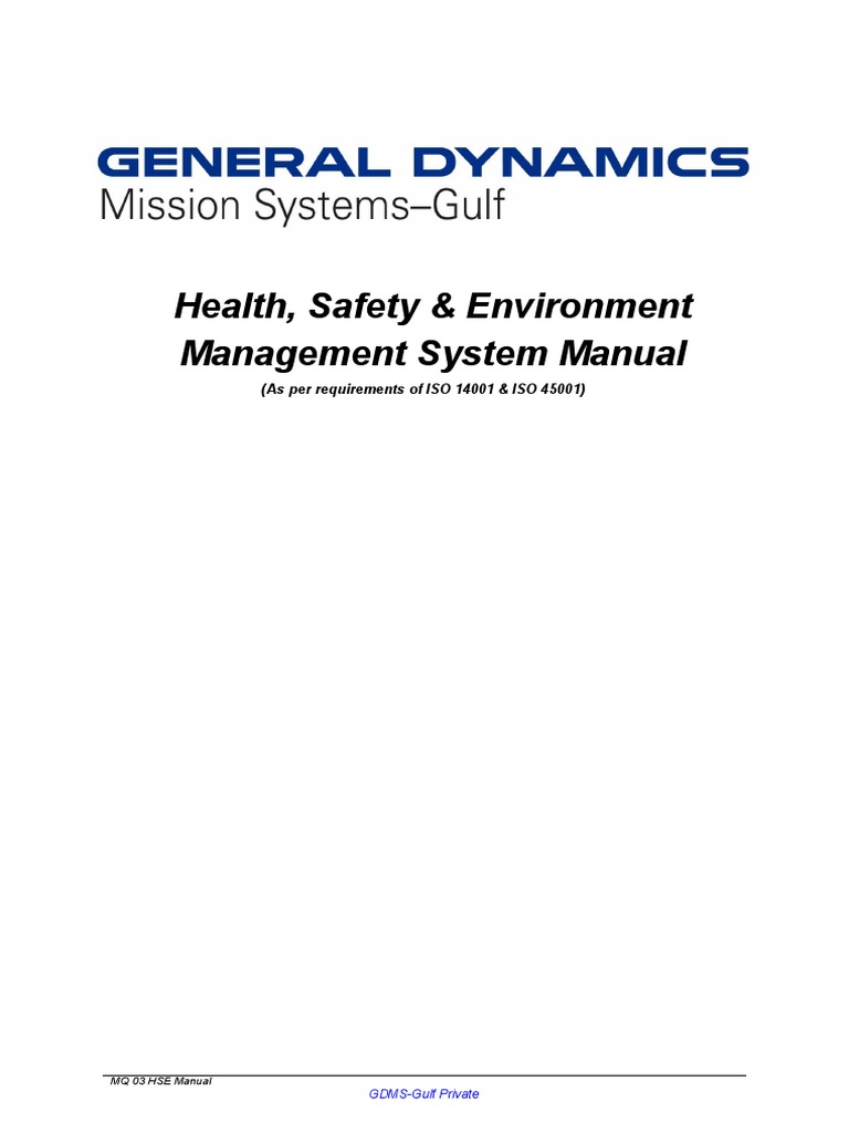 Page Middle East-MQ03-HSE MANUAL - Rev 04 - 18nov2021 | PDF | Risk | Occupational Safety And Health