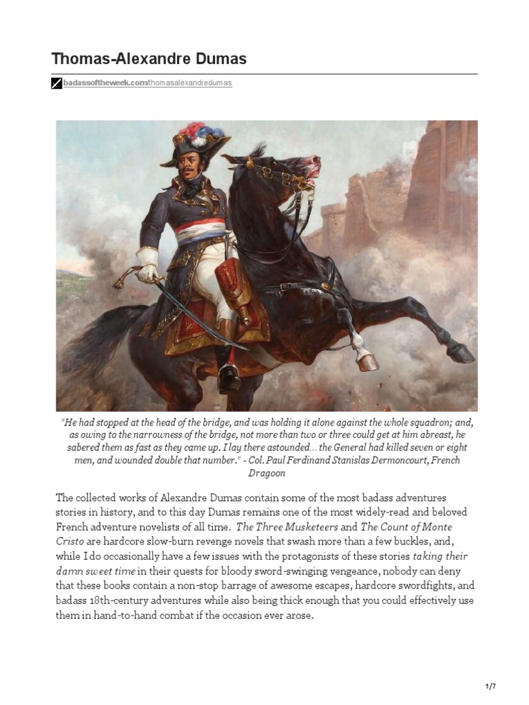 Thomas Alexandre Dumas | PDF | Alexandre Dumas | Napoleon