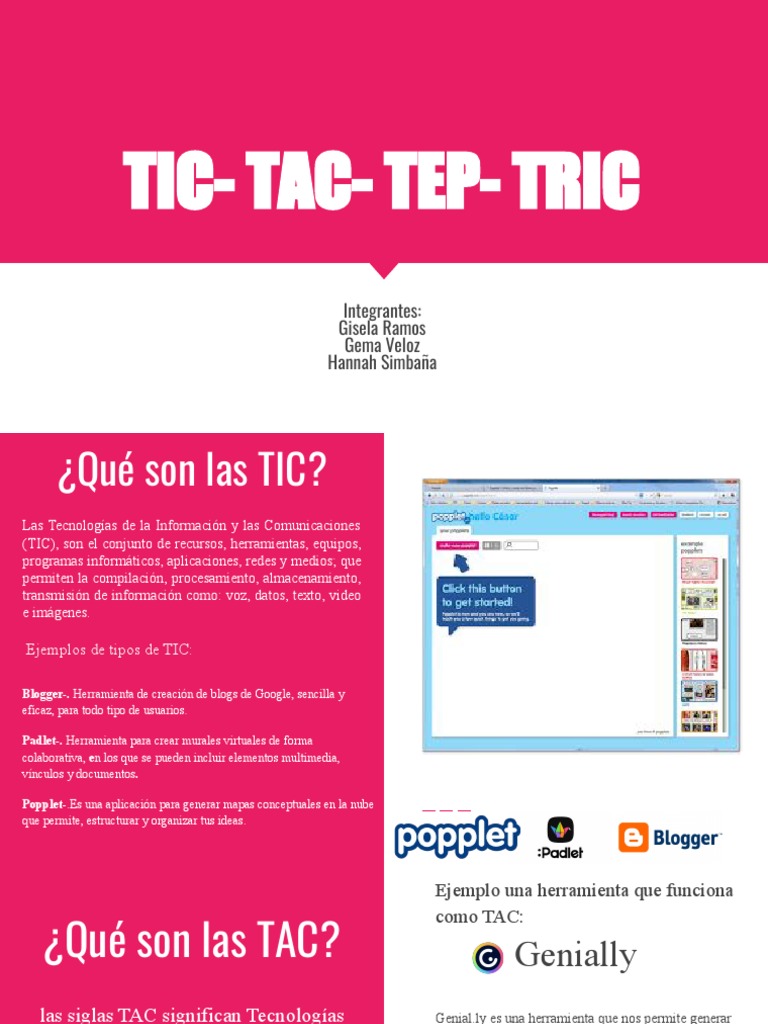 EXPOSICIÓN- TIC- TAC- TEP- TRIC | PDF