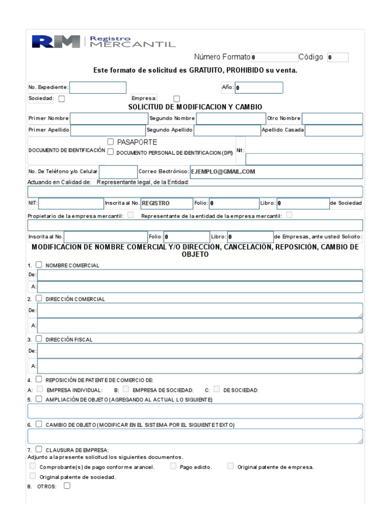 Solicitudes - Solicitud - Modificacion - Cambio | PDF