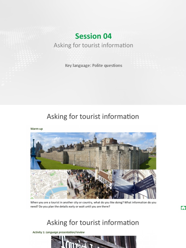 Tourist Information Request Guide | PDF | Foreign Language Studies