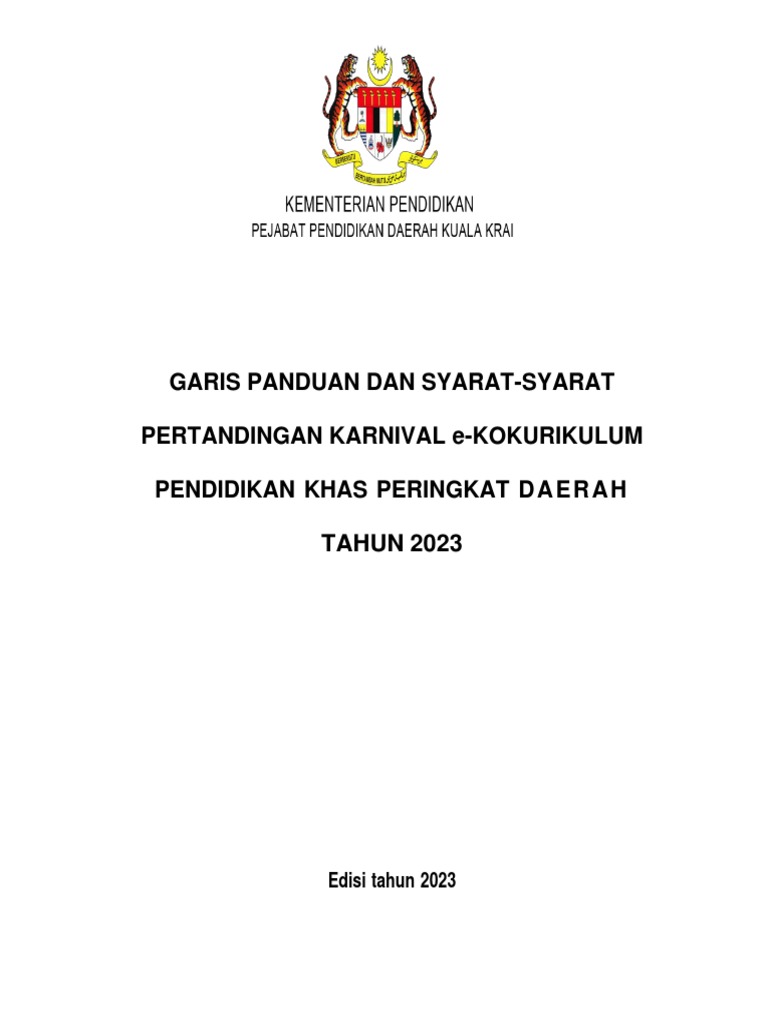 Garis Panduan Dan Syarat Karnival Ekokurikulum Pendidikan Khas ... Garis Panduan Dan Syarat Karnival Ekokurikulum Pendidikan Khas ...