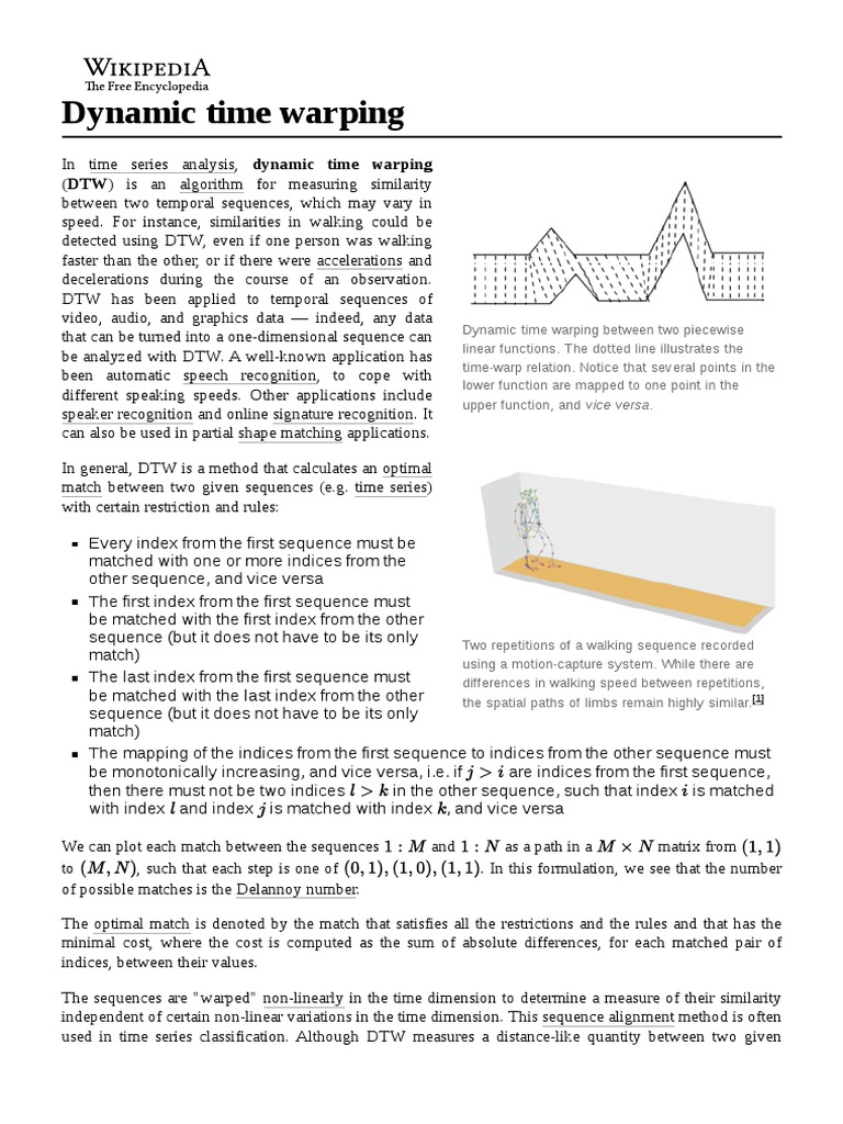 Dynamic Time Warping Pdf