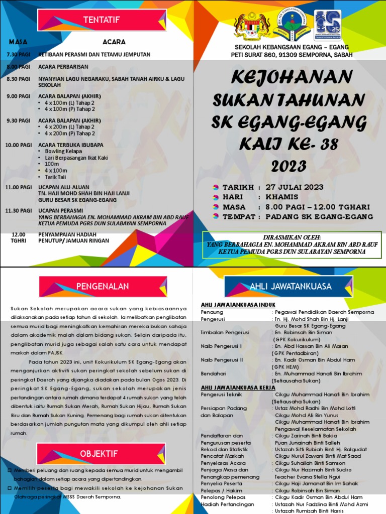 Buku Program Sukan 2023 Pdf