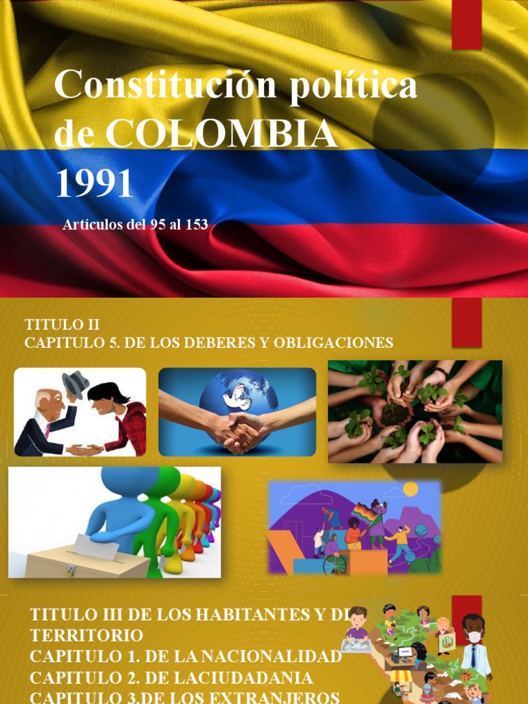 Constitución Política De Colombia 1991 Pdf