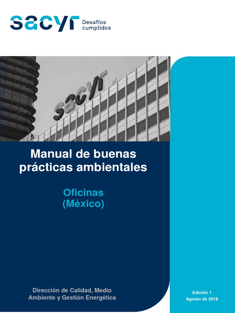 Manual Buenas Practicas Oficinas Ed 1 Mexico Pdf Reciclaje