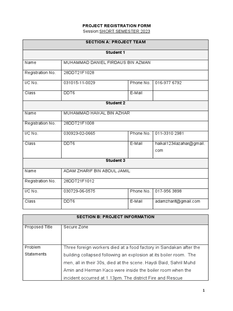 Registration Form | PDF | Software | Computer Science