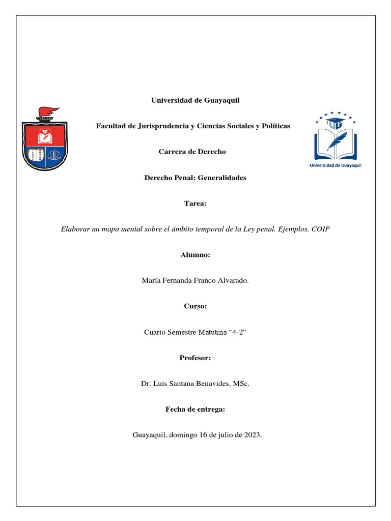 Mapa Mental: Ámbito Temporal Ley Penal | PDF | Derecho penal | Justicia