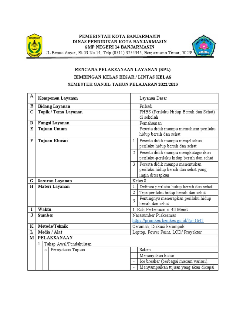 RPL Lintas Kelas (PHBS) | PDF | Karier & Perkembangan
