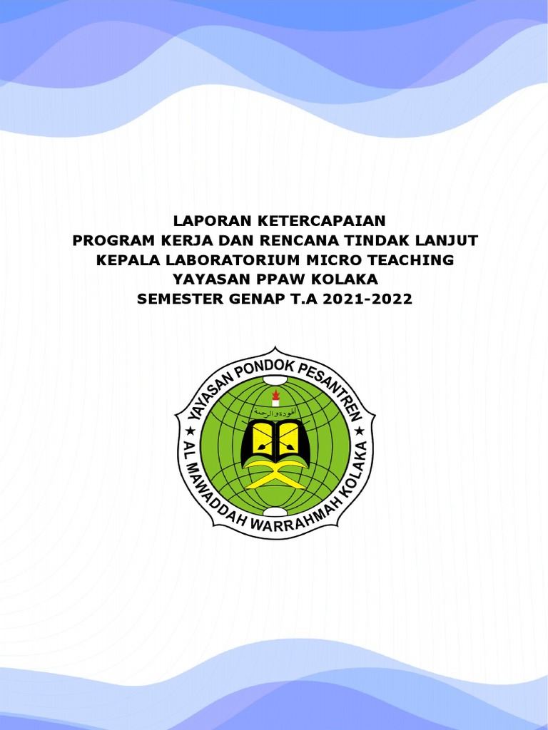 Laporan Proker Lab Microteaching 2021-2022 | PDF