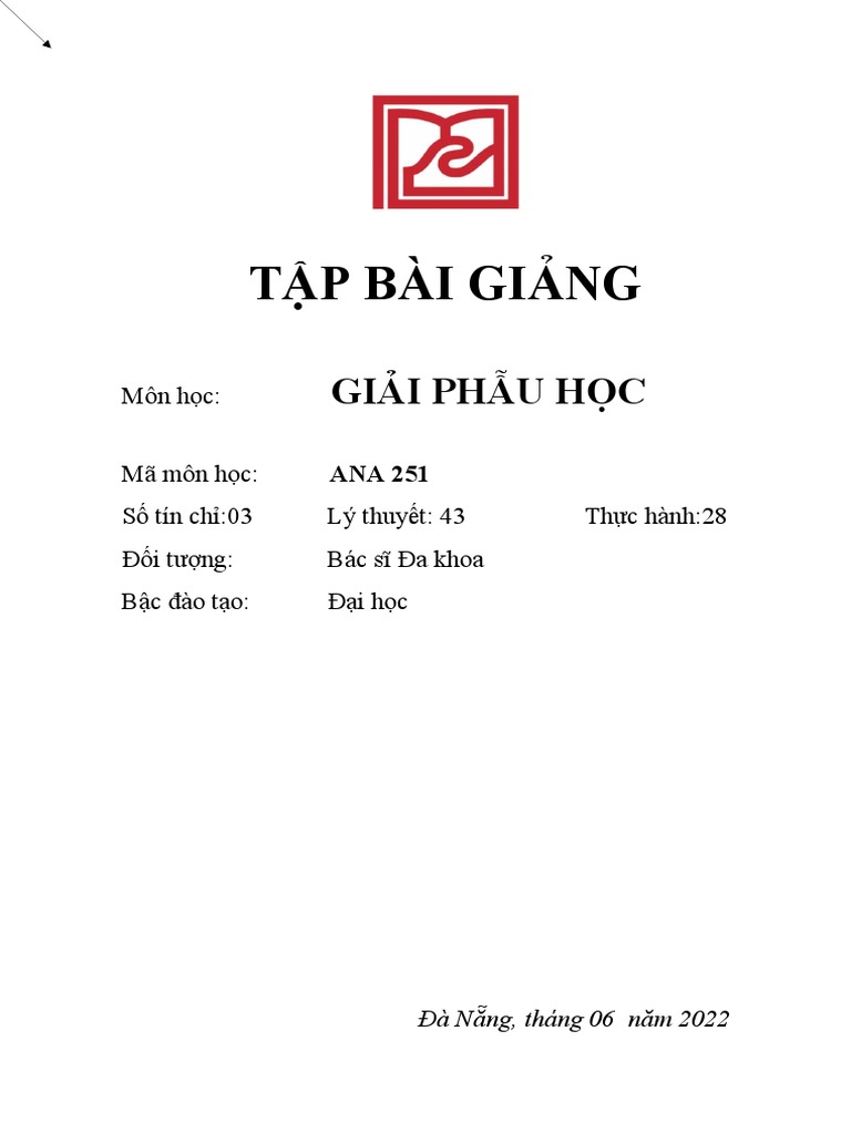 BÀI 1 Nhap Mon Giai Phau | PDF