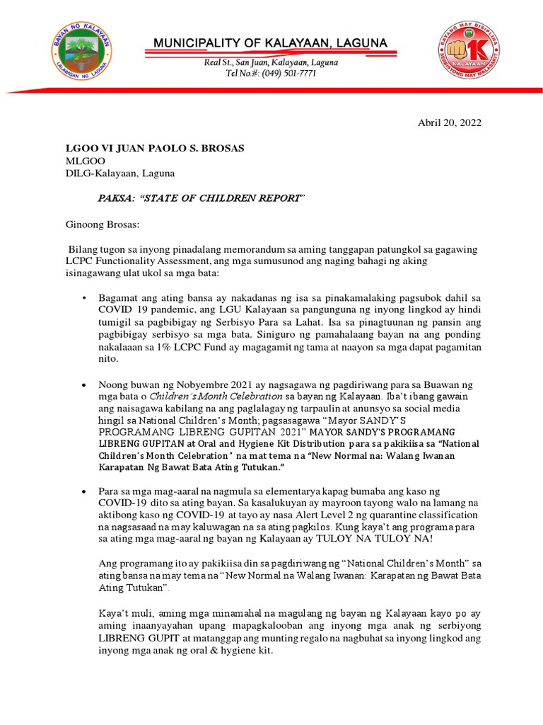 State of The Children Report2021 | PDF