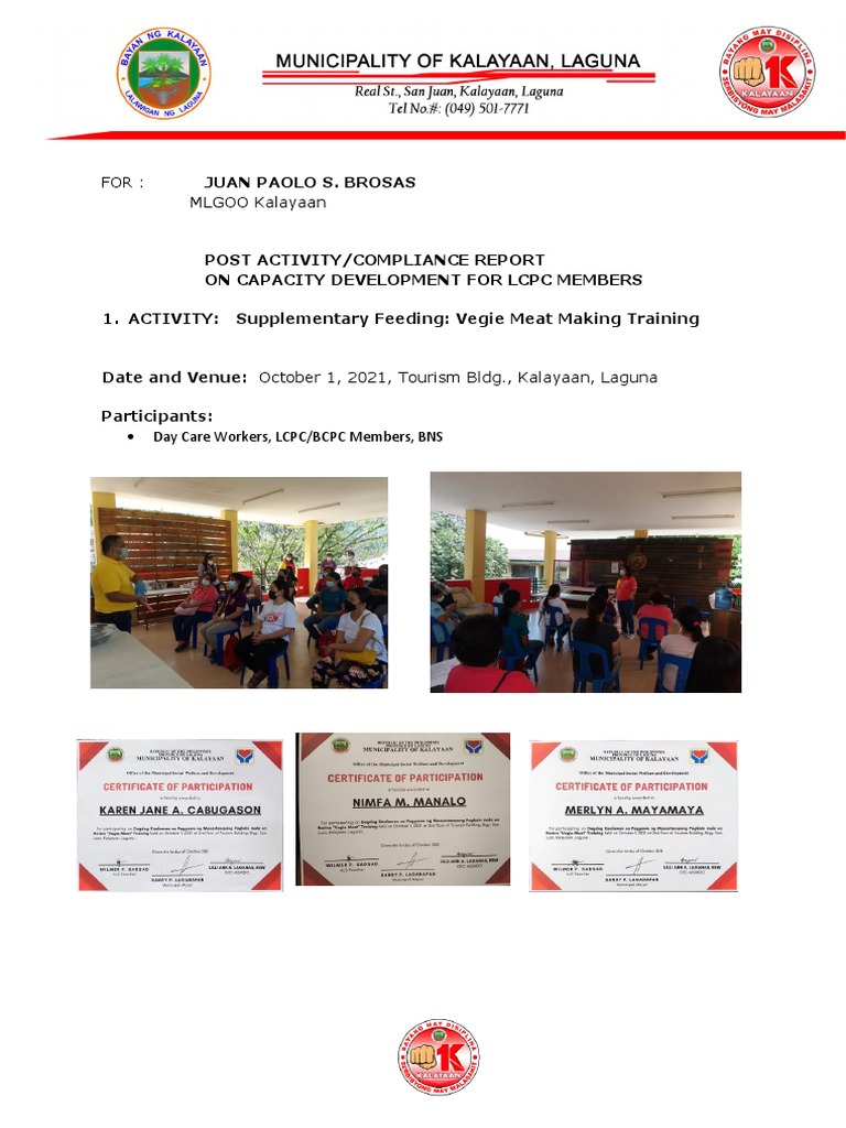 Capability Building Activities | PDF