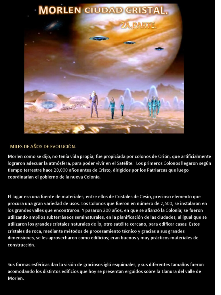 Morlen: La Ciudad Cristal de Orión | PDF | Planetas | Universo