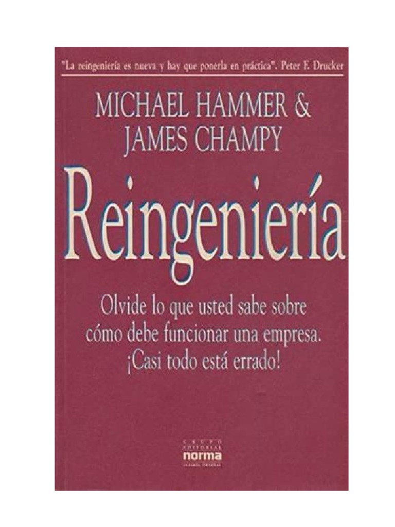 Resumen Del Libro Reingenieria de Michael Hammer y James Champy | PDF