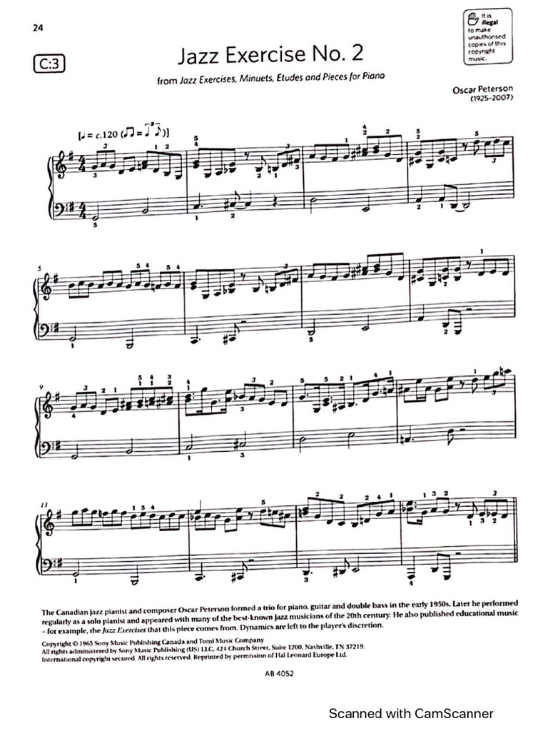 Jazz Exercise No.2 | PDF