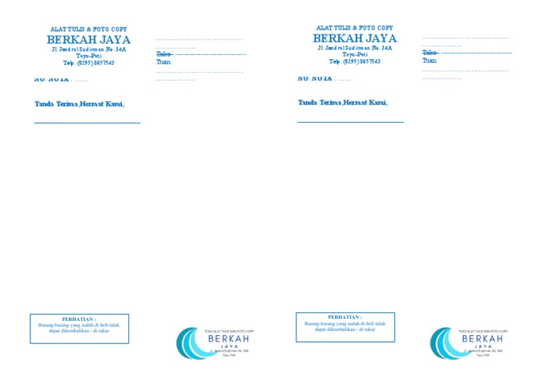 03 Contoh Nota Fotocopy (WWW - Enkosa.com) | PDF