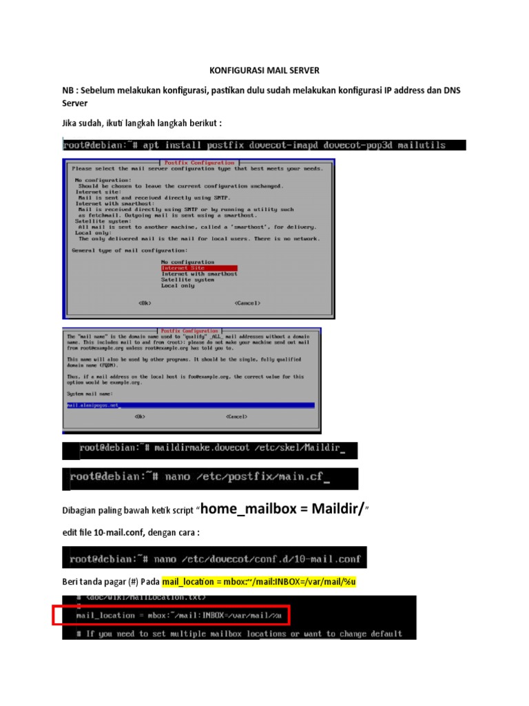 Konfigurasi Mail Server | PDF